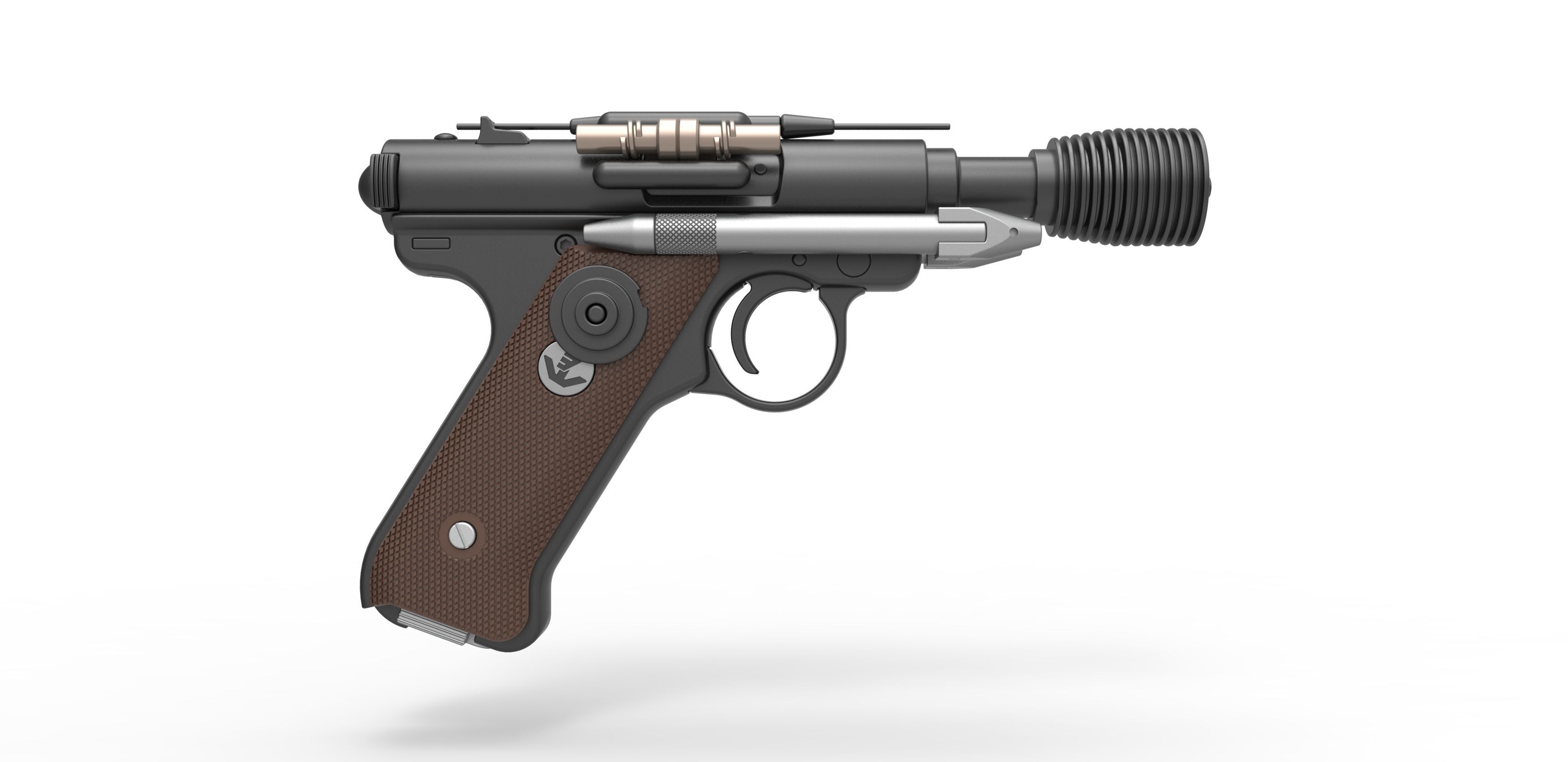 Heavy Blaster pistol DT-12 from Star Wars A New Hope 1977 3D model ...