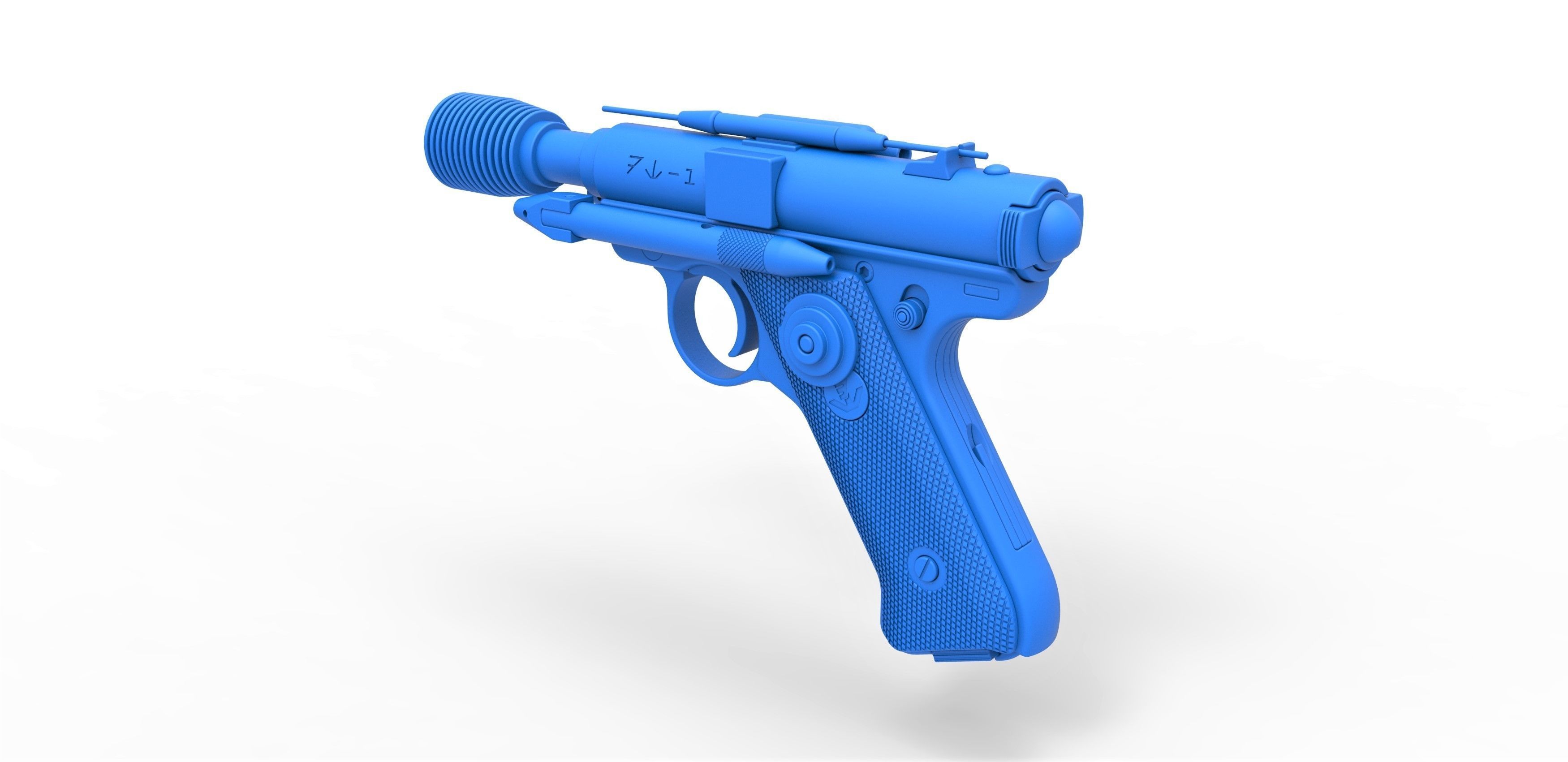 Heavy Blaster pistol DT-12 from Star Wars A New Hope 1977 3D model ...