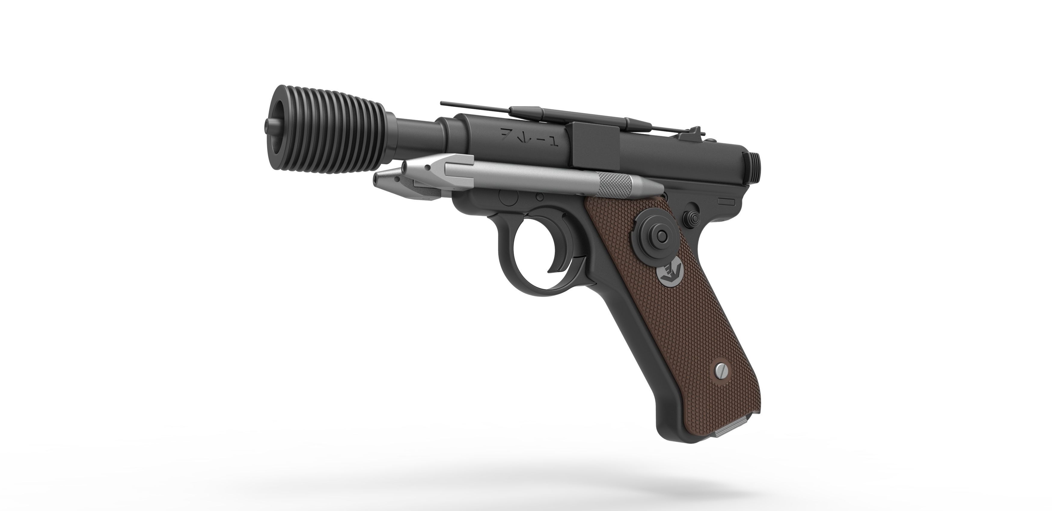 Heavy Blaster pistol DT-12 from Star Wars A New Hope 1977 3D model ...