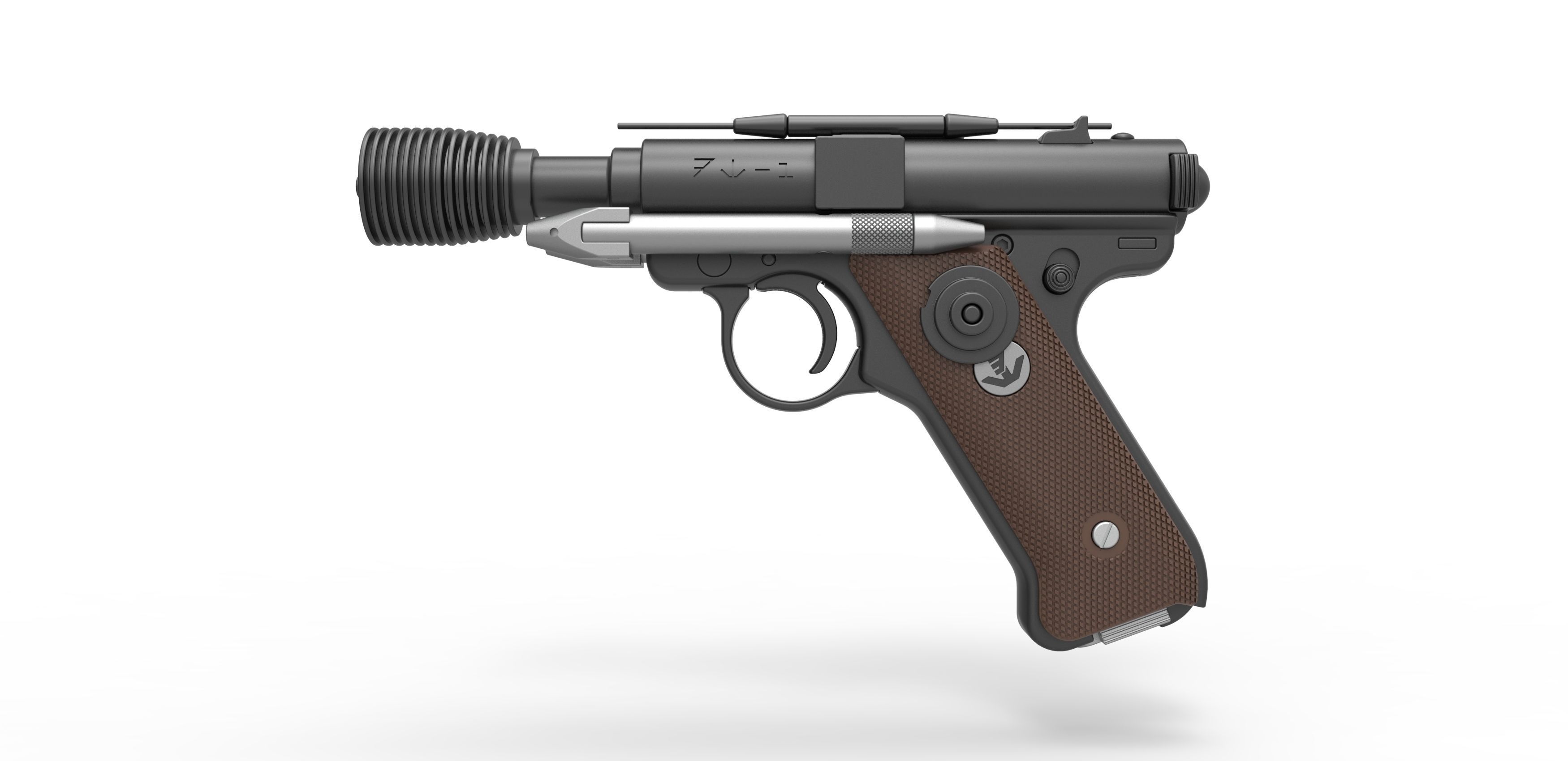 Heavy Blaster pistol DT-12 from Star Wars A New Hope 1977 3D model ...