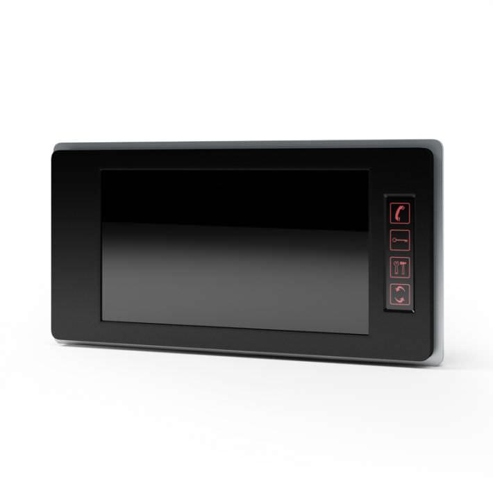 Black Lcd Intercom Screen 3D model | CGTrader