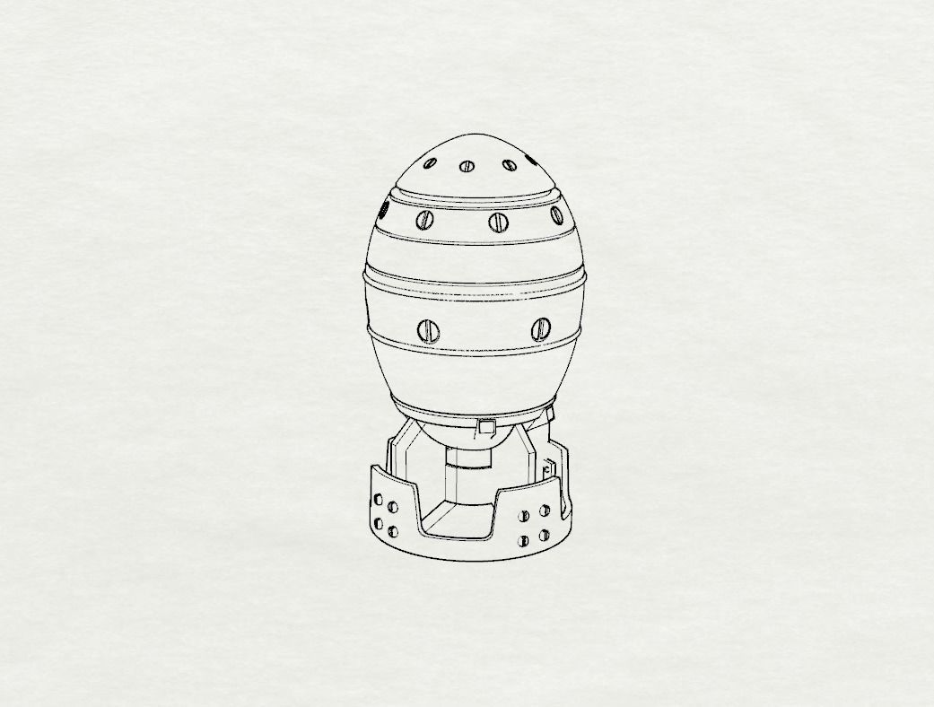 Fallout Fat Man Mini Nuke Launcher Prop Replica Scale Model 3D model 3D ...