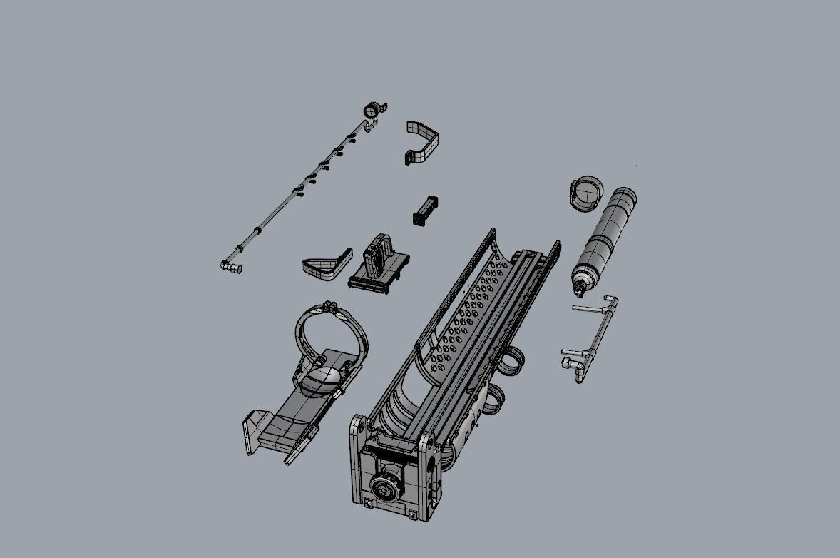 Fallout Fat Man Mini Nuke Launcher Prop Replica Scale Model 3D model 3D ...