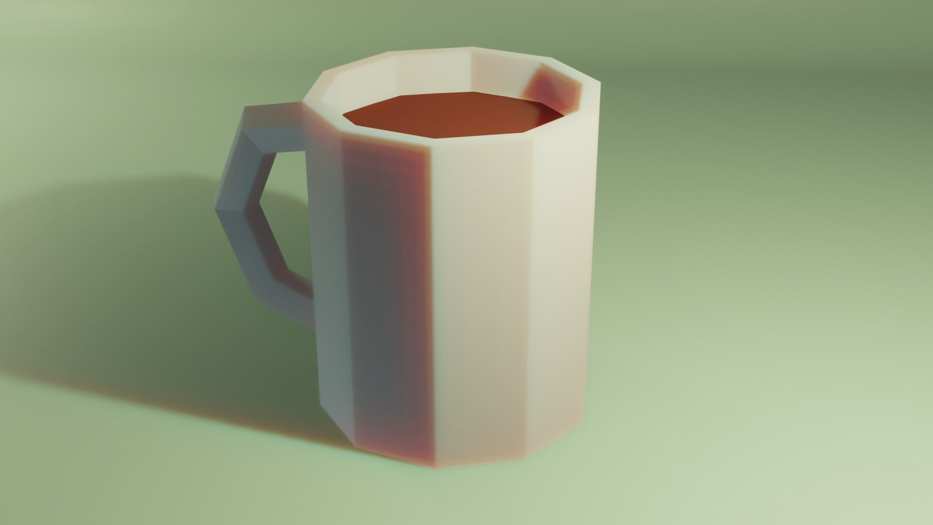 Low poly cup and donut free VR / AR / low-poly 3D model | CGTrader