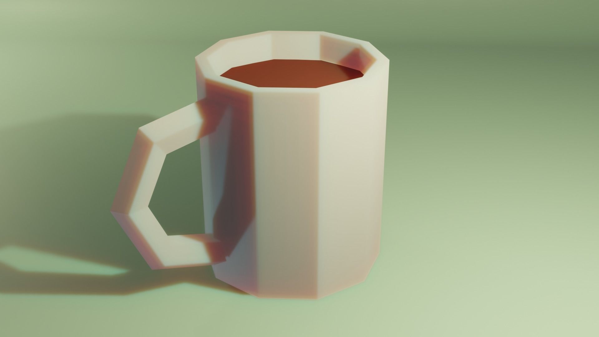 Low poly cup and donut free VR / AR / low-poly 3D model | CGTrader