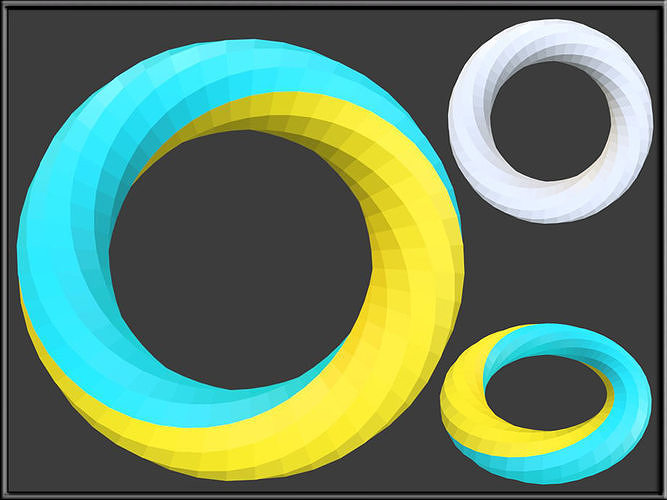 3D model Twisted Torus VR / AR / low-poly | CGTrader