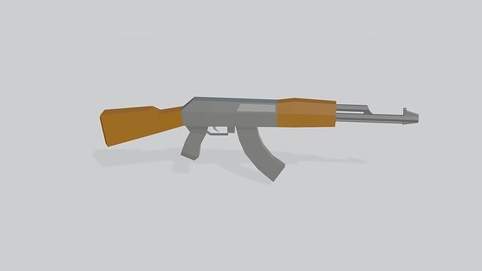 3D model Low-Poly AK-47 VR / AR / low-poly | CGTrader