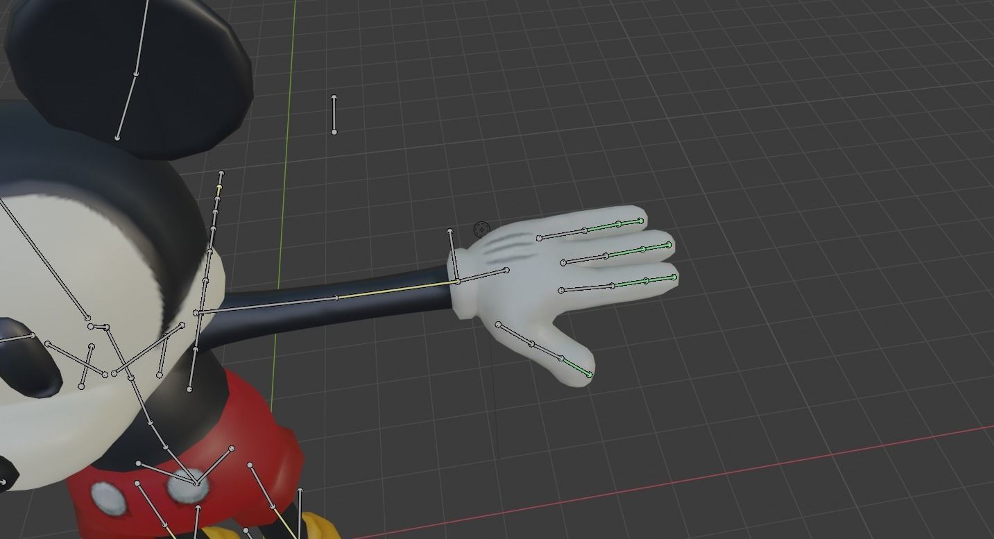 Riggd Mickey free 3D model rigged | CGTrader