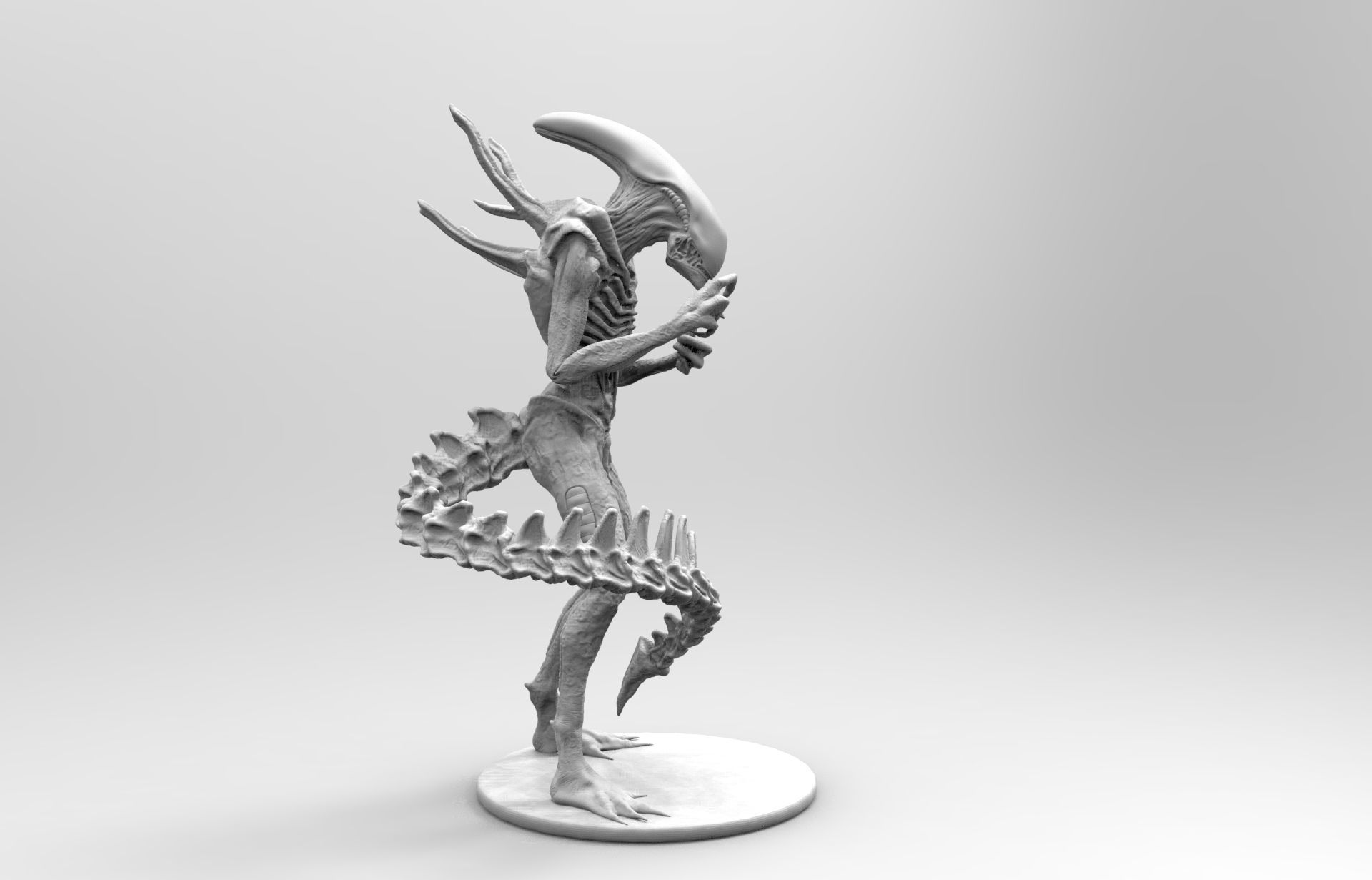 Alien Xenomorph Smoking Joint Tabaco Cigar 3D model 3D printable | CGTrader