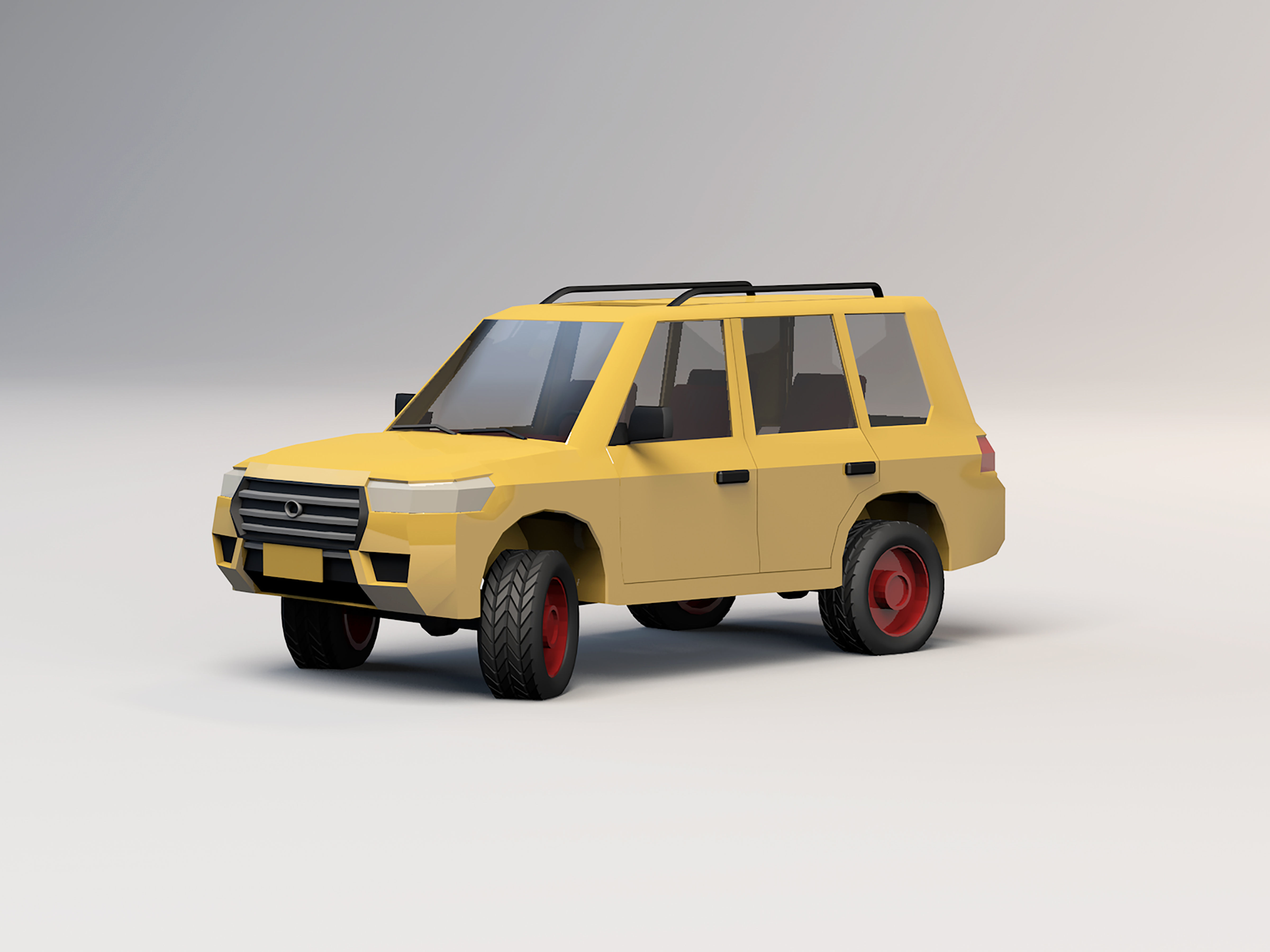 3D model Low poly off road suv VR / AR / low-poly | CGTrader