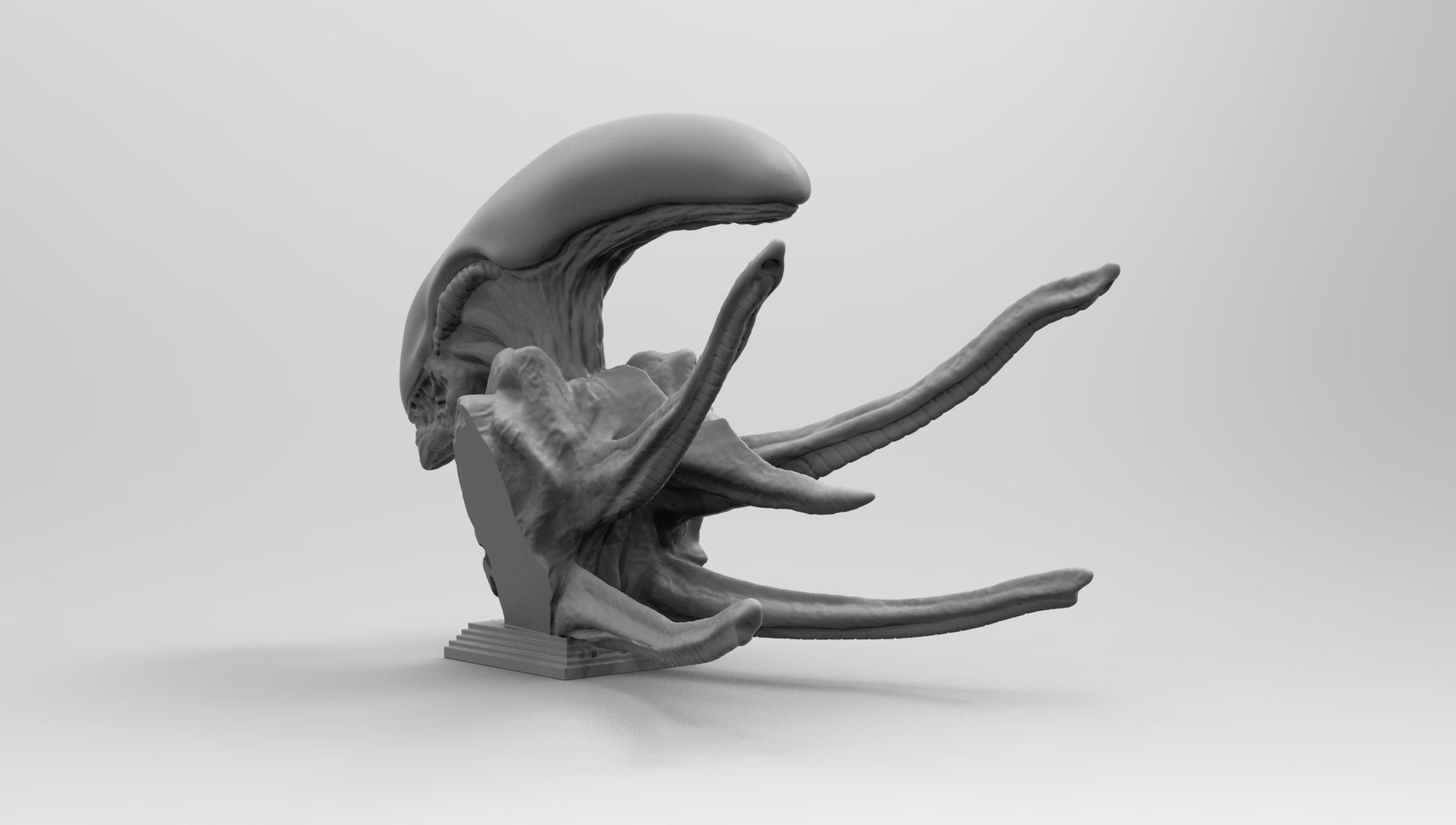 Scout Alien Xenomorph Bust 3D Printing model 3D model 3D printable ...