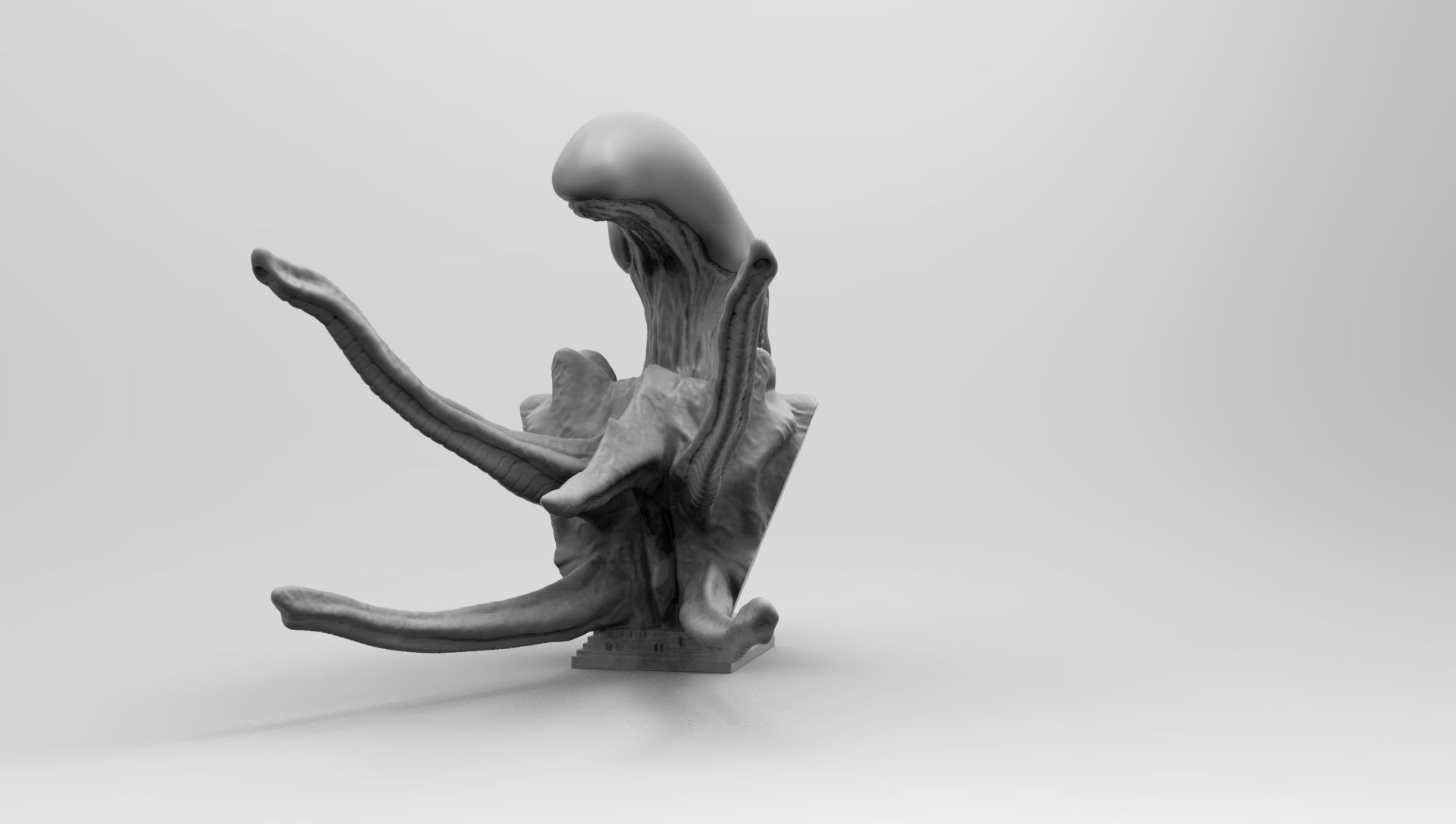 Scout Alien Xenomorph Bust 3D Printing model 3D model 3D printable ...