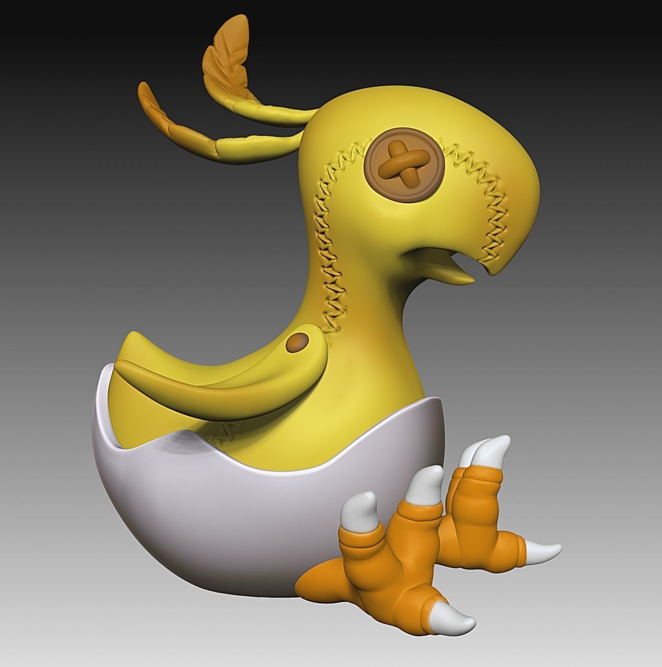 Chocobo Doll from Final fantasy 3D model 3D printable | CGTrader