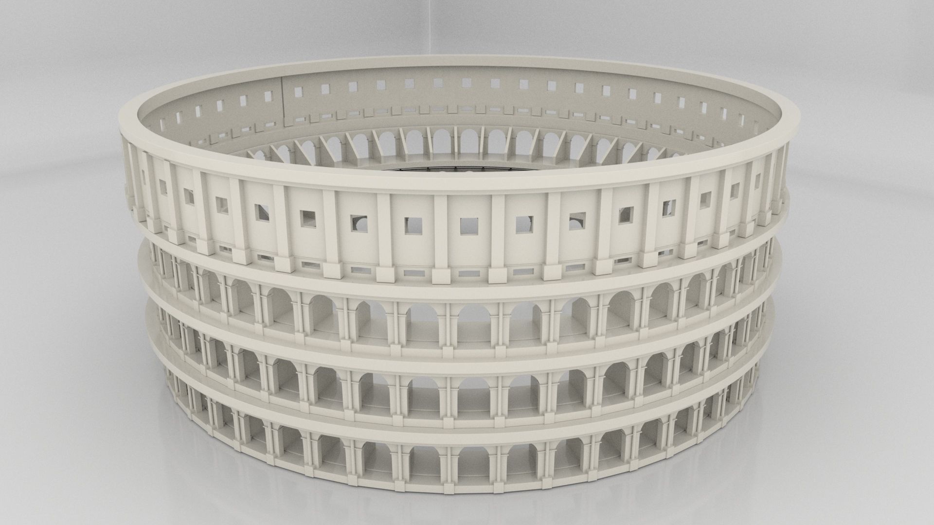 Coliseum high-poly leaning tower of pisa 3D model | CGTrader
