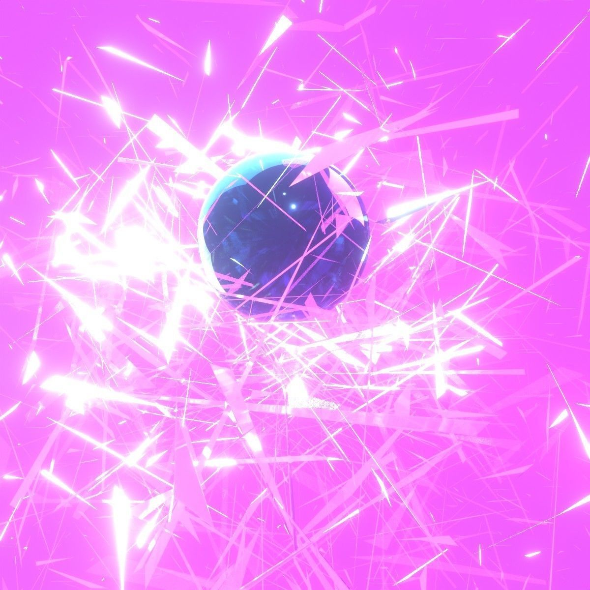 Glass Shards around Sphere Animation Blender 3D model animated | CGTrader