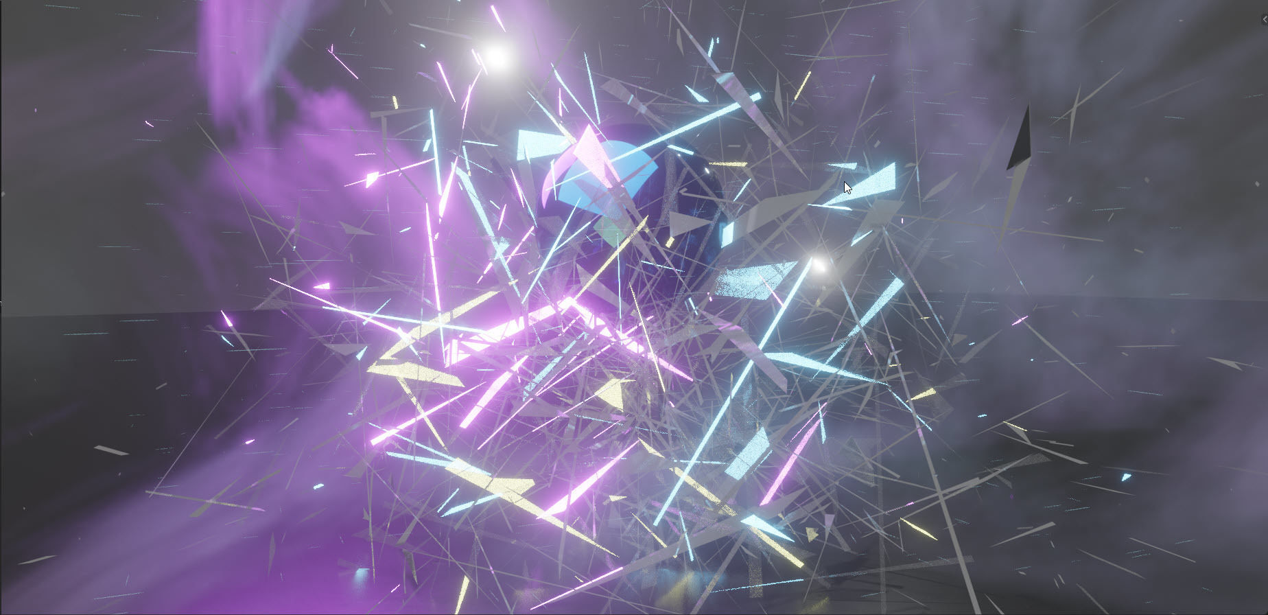 Glass Shards around Sphere Animation Blender 3D model animated | CGTrader