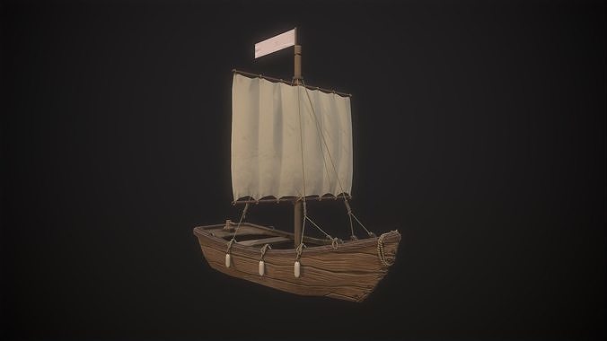 3D model Stylized Boat VR / AR / low-poly | CGTrader