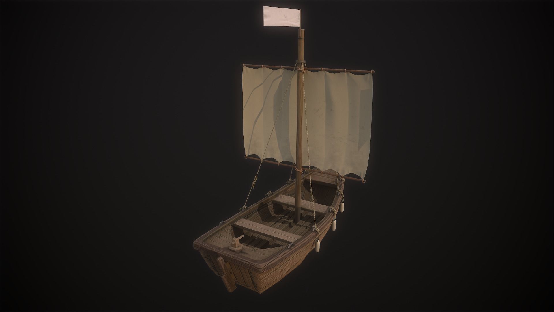 3D model Stylized Boat VR / AR / low-poly | CGTrader