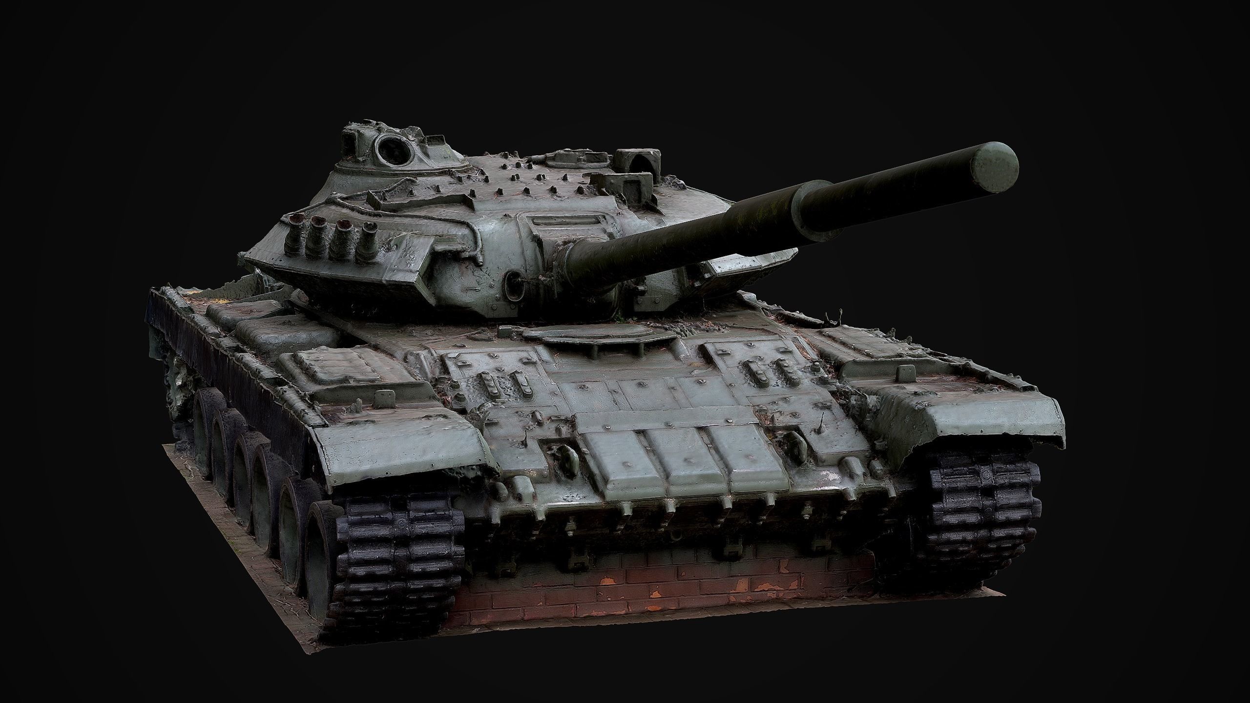 T-80UD Raw 3D Scan 3D model | CGTrader