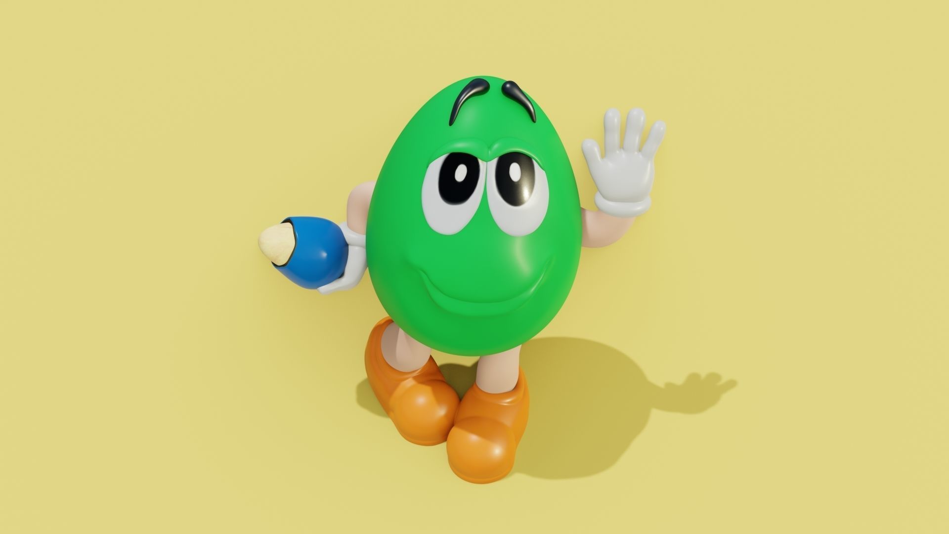 3D model MandM s Character VR / AR / low-poly | CGTrader