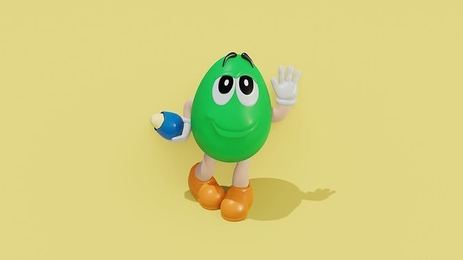 3D model MandM s Character VR / AR / low-poly | CGTrader