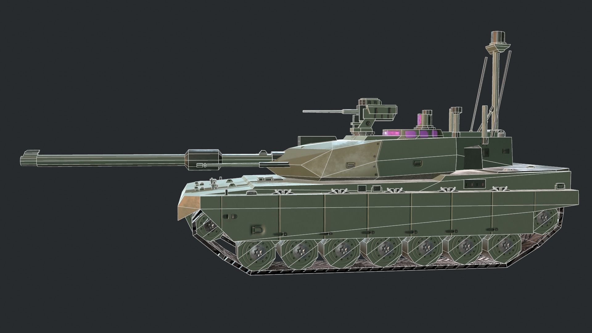 3D model Modern MBT Tank VR / AR / low-poly | CGTrader