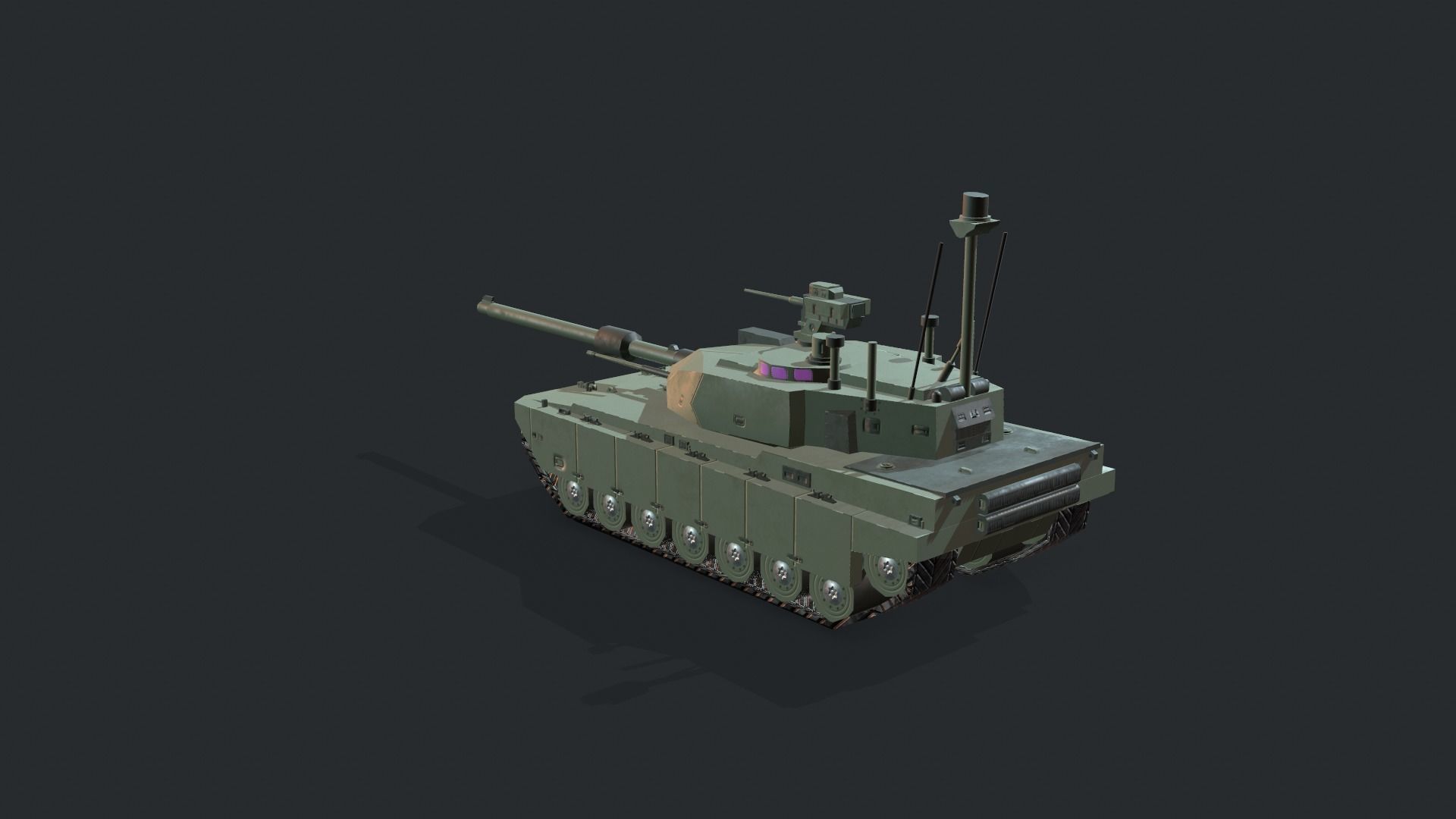 3D model Modern MBT Tank VR / AR / low-poly | CGTrader