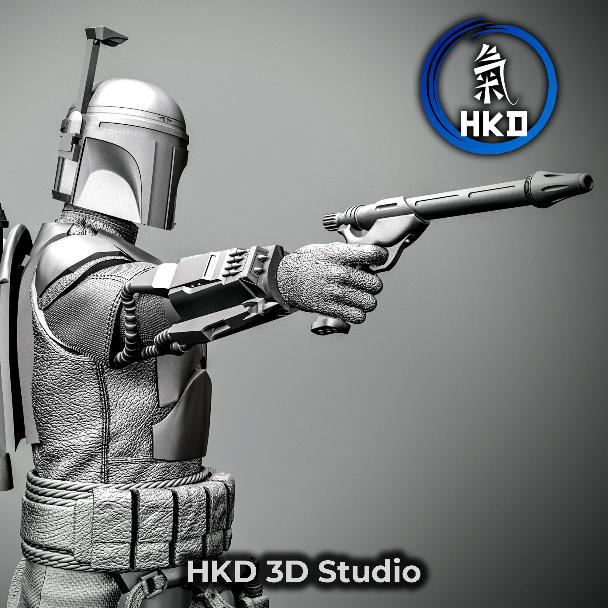 Jango Fett fan art 3d Print model Star Wars 3D model 3D printable ...