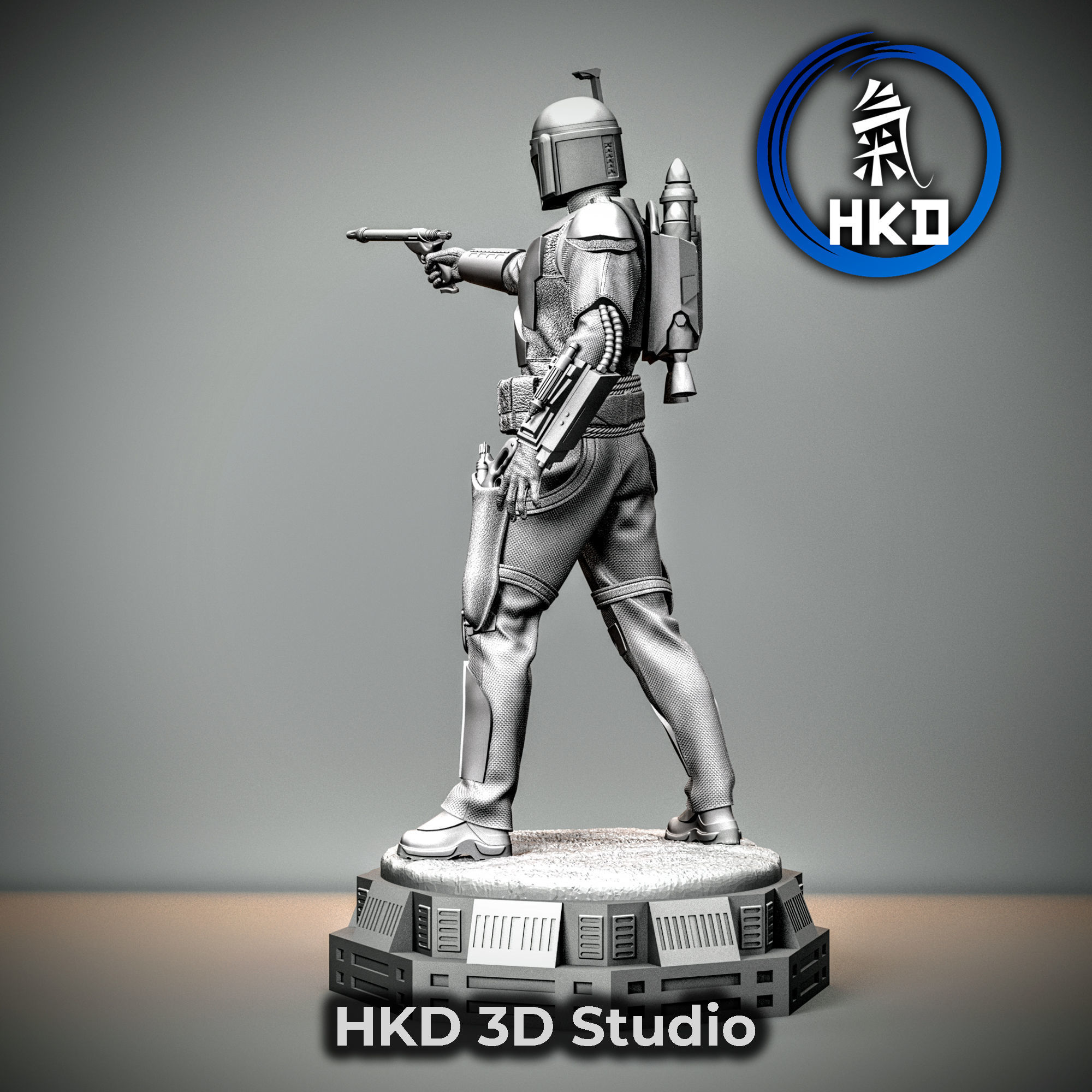 Jango Fett fan art 3d Print model Star Wars 3D model 3D printable ...