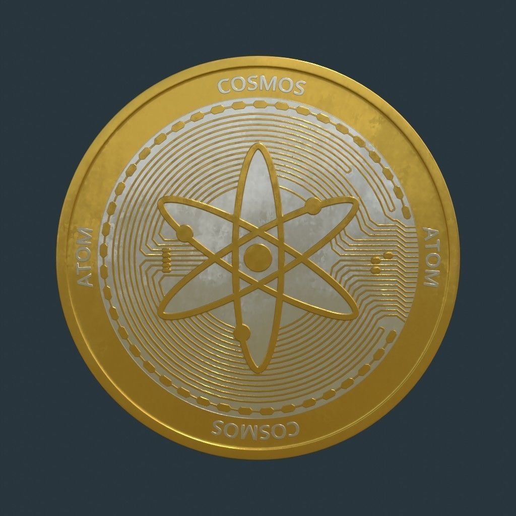 Cosmos ATOM - Cryptocurrency Coin 3D model | CGTrader