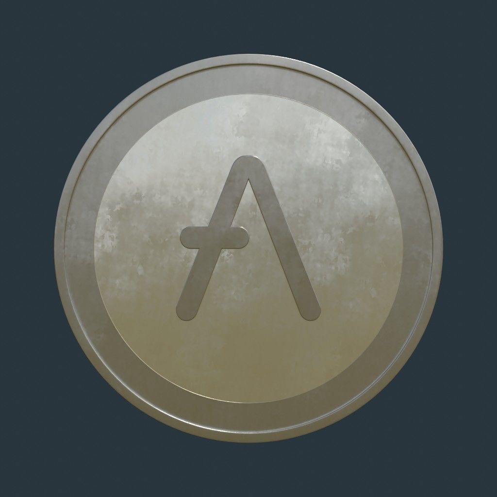 Aave AAVE - Cryptocurrency Coin 3D model | CGTrader