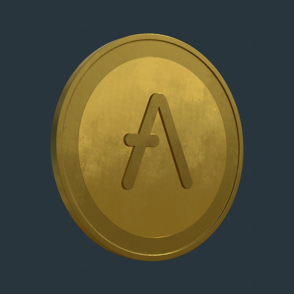 Aave AAVE - Cryptocurrency Coin 3D model | CGTrader
