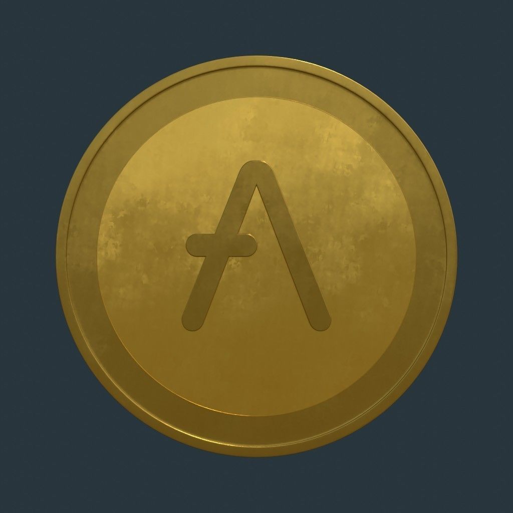 Aave AAVE - Cryptocurrency Coin 3D model | CGTrader