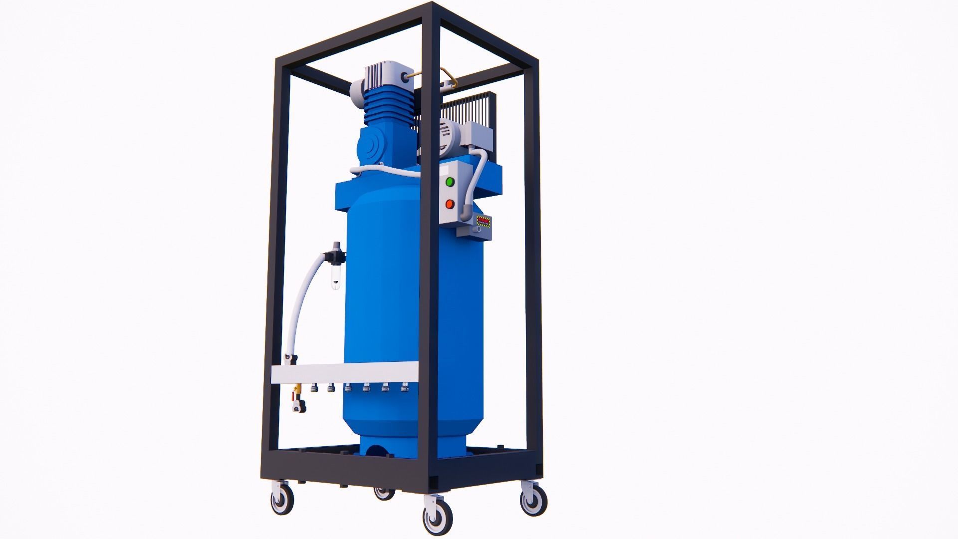 AIR - COMPRESSOR - CAGE 3D model 3D printable | CGTrader