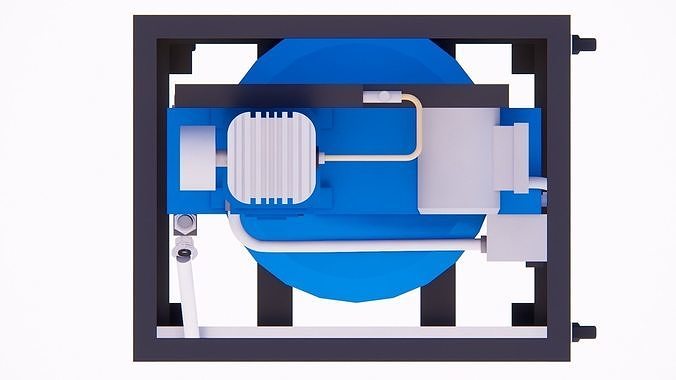 AIR - COMPRESSOR - CAGE 3D model 3D printable | CGTrader
