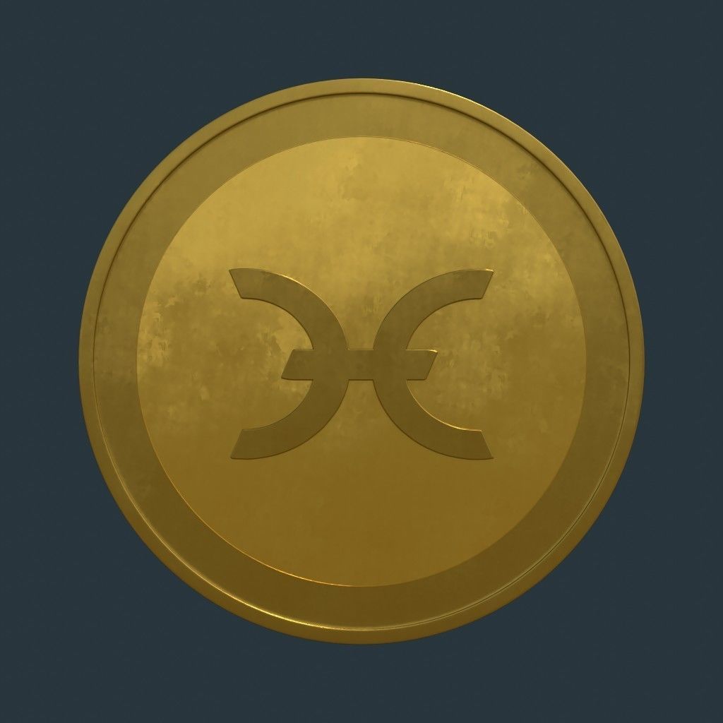 Holo HOT - Cryptocurrency Coin 3D model | CGTrader
