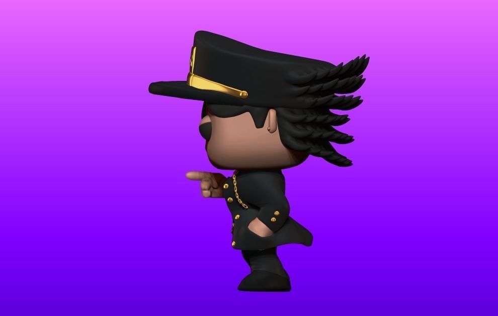 Jotaro V1 Funko Pop 3D model 3D printable | CGTrader