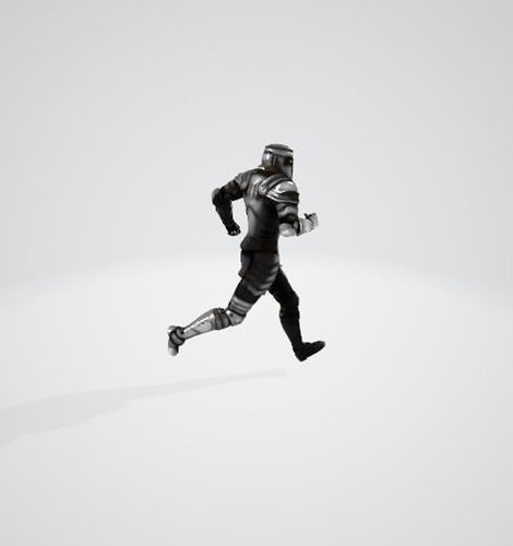 Pre Animated Running Soldier 3D model animated rigged | CGTrader