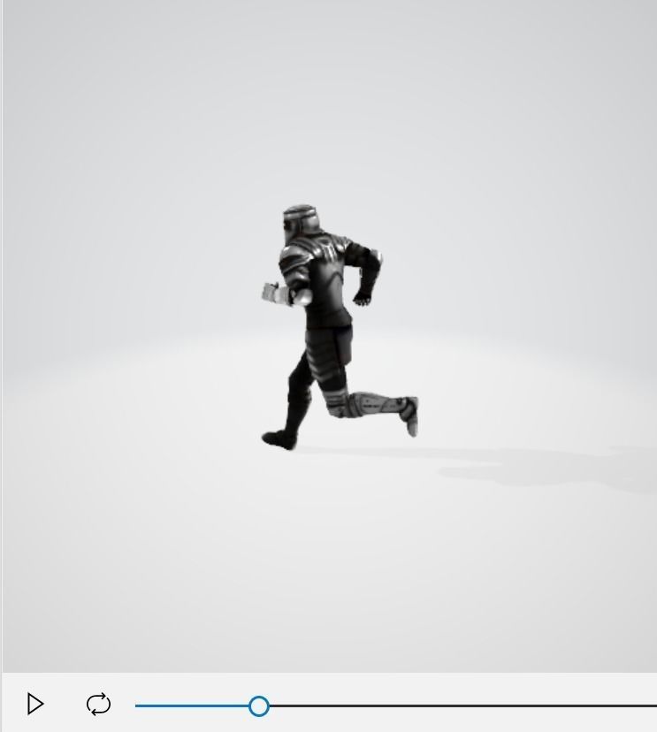 Pre Animated Running Soldier 3D model animated rigged | CGTrader