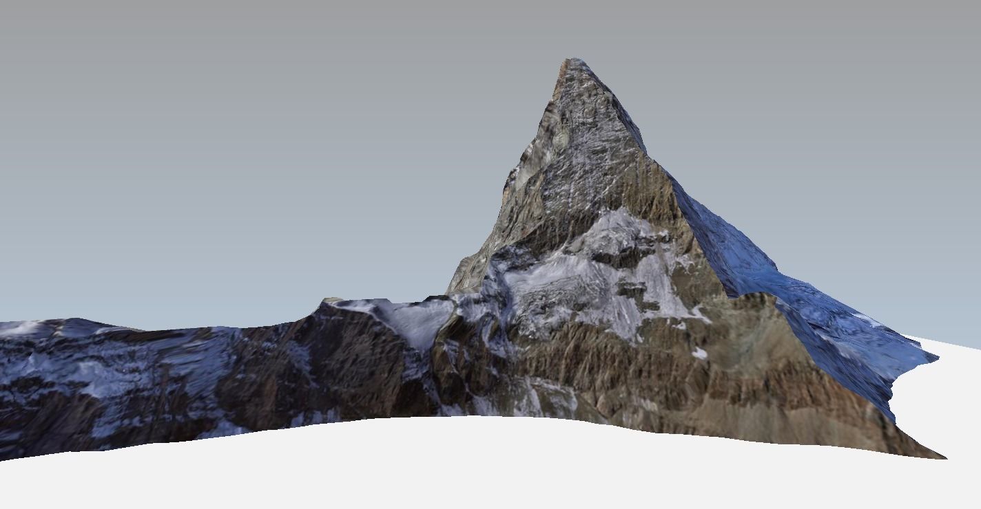 3D model The Matterhorn mountain 3d model VR / AR / low-poly | CGTrader