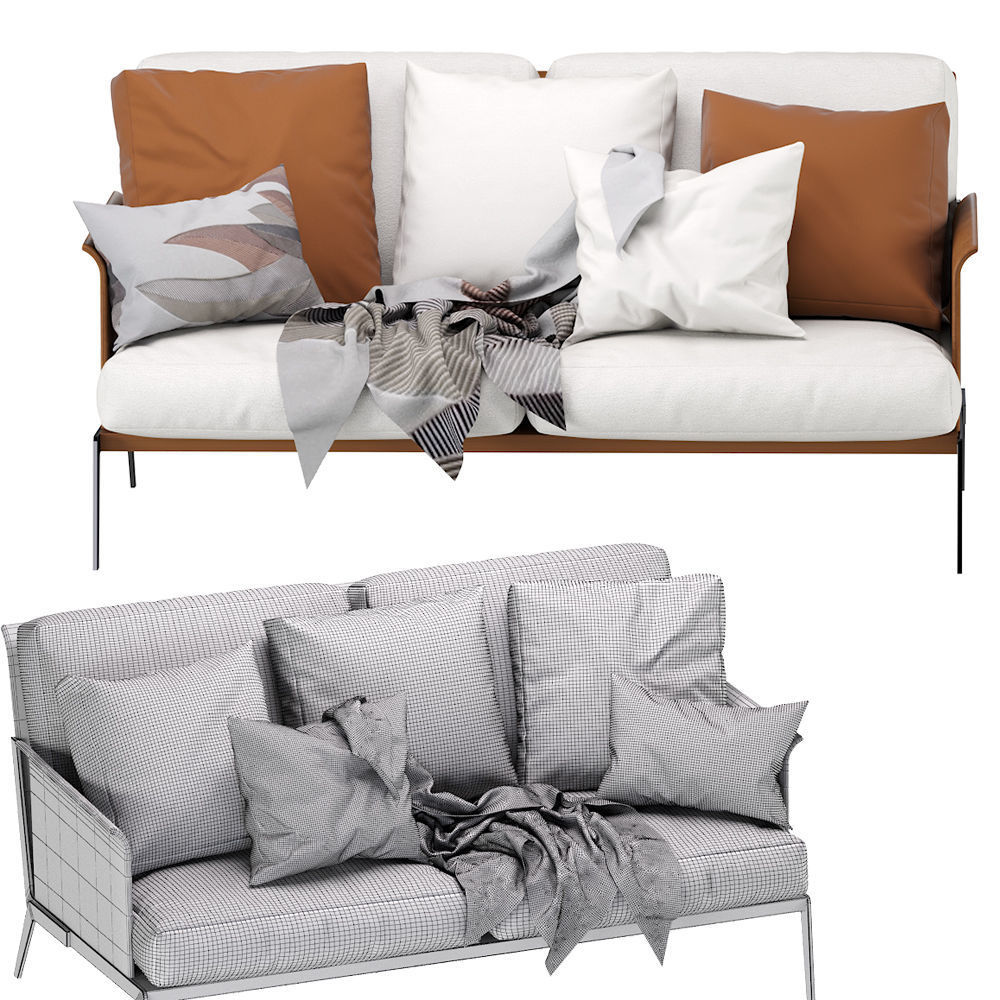 Sofa Happy hour Flexform 3D model | CGTrader