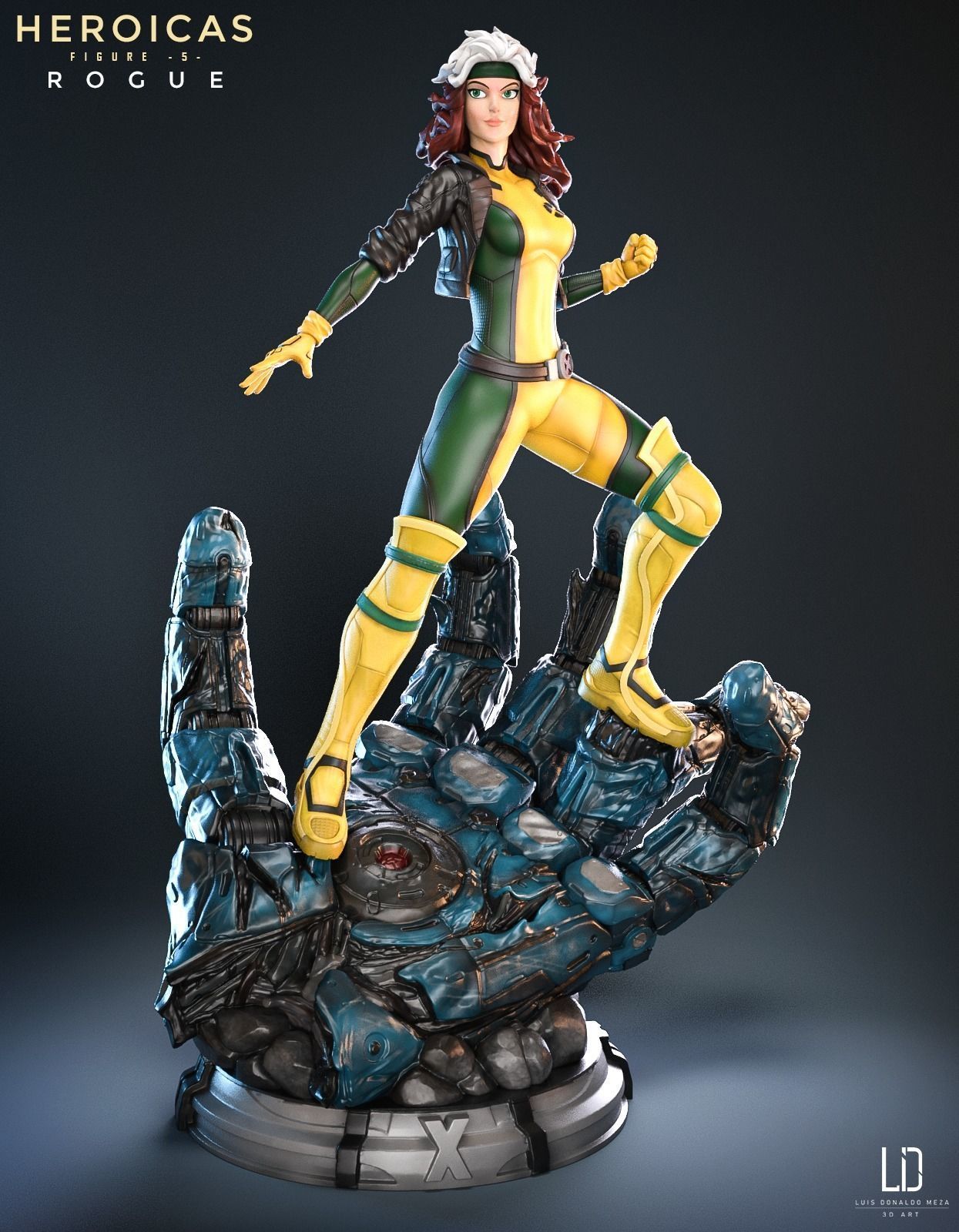 Heroicas - Figure 5 - Rogue - 3D print model STL 3D model 3D printable ...