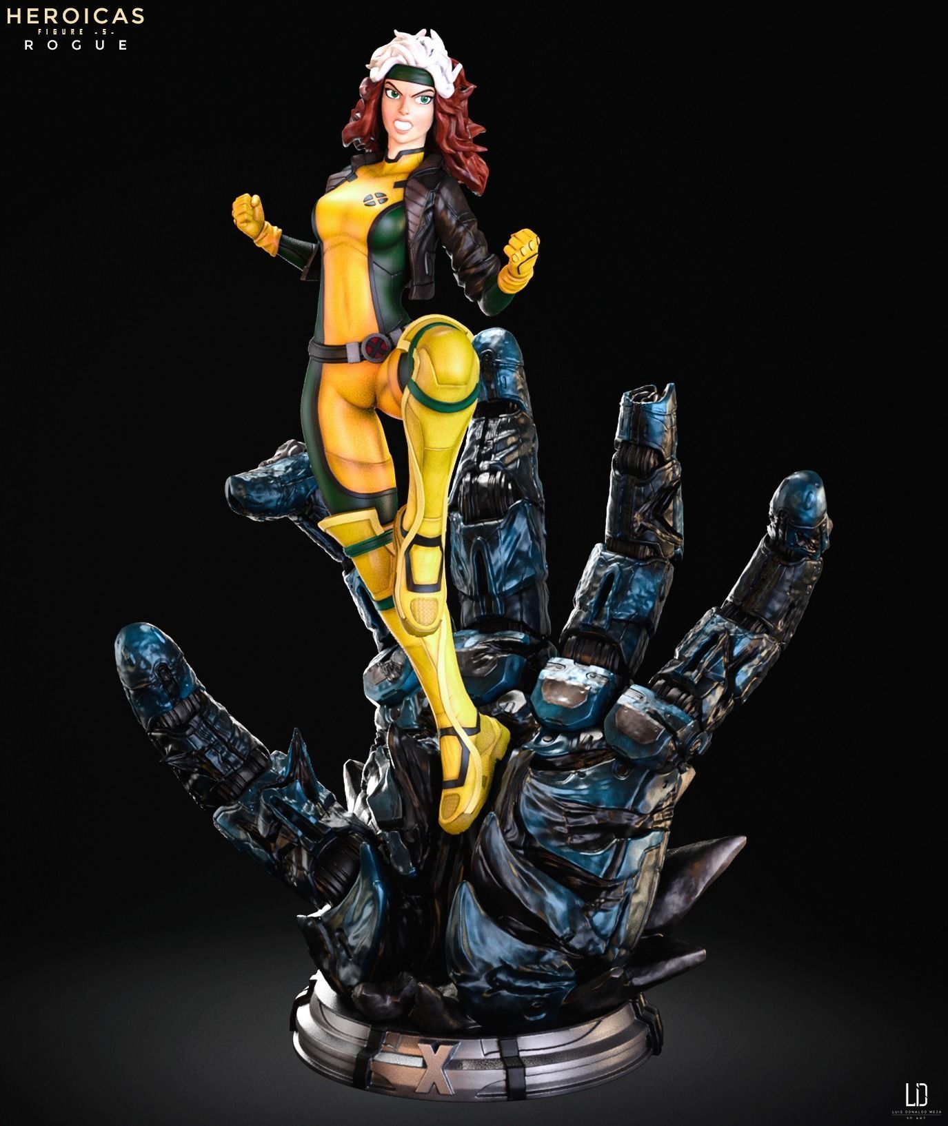 Heroicas - Figure 5 - Rogue - 3D print model STL 3D model 3D printable ...