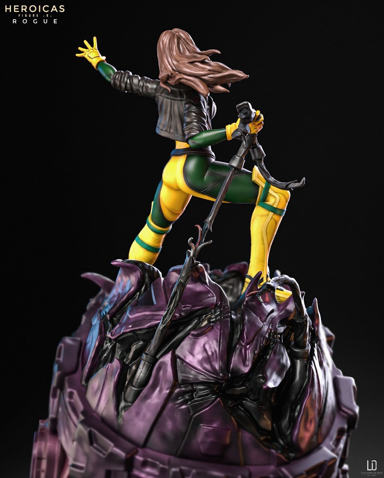 Heroicas - Figure 5 - Rogue - 3D print model STL 3D model 3D printable ...