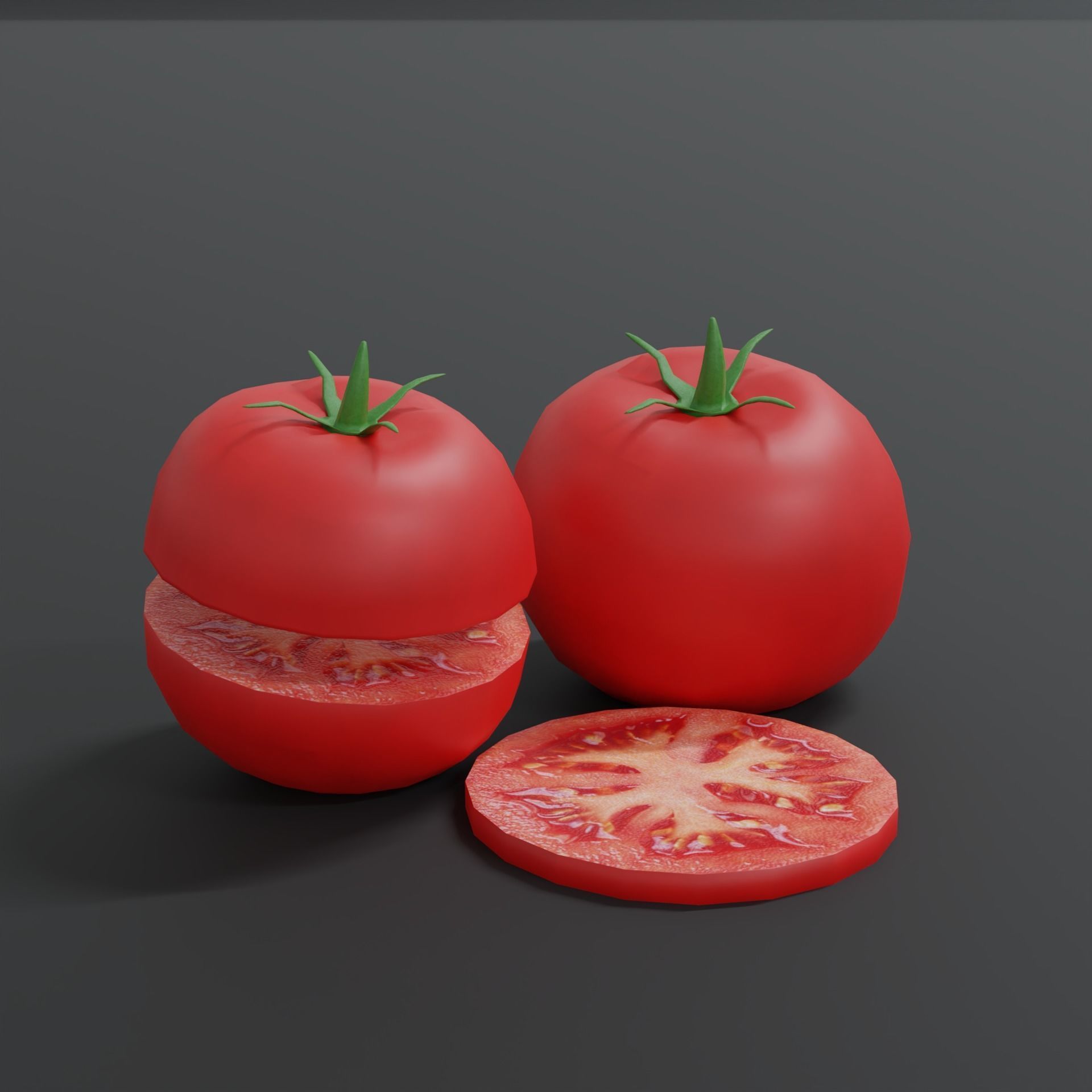 3D model Tomato VR / AR / low-poly | CGTrader