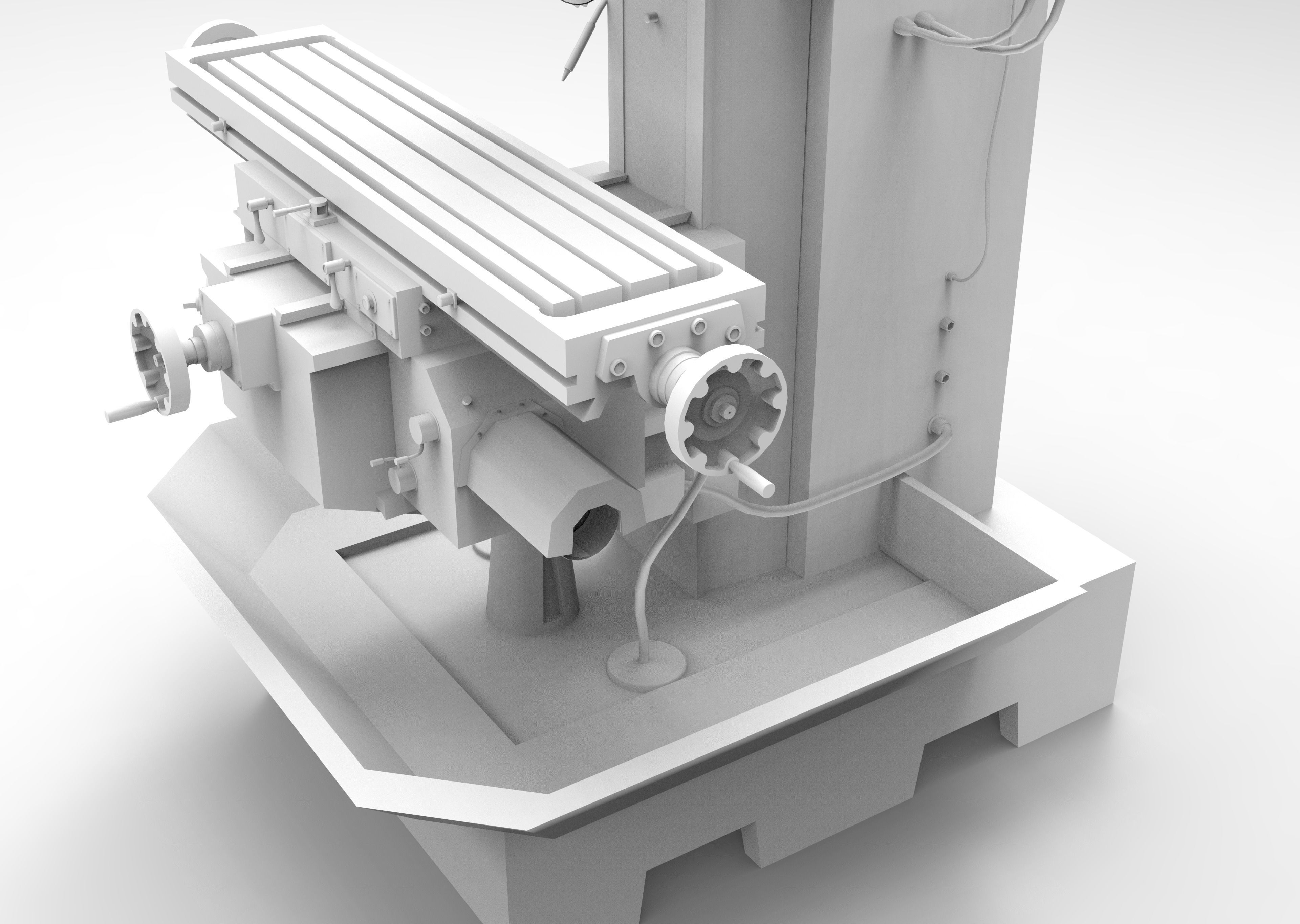 3D model Milling Machine VR VR / AR / low-poly | CGTrader