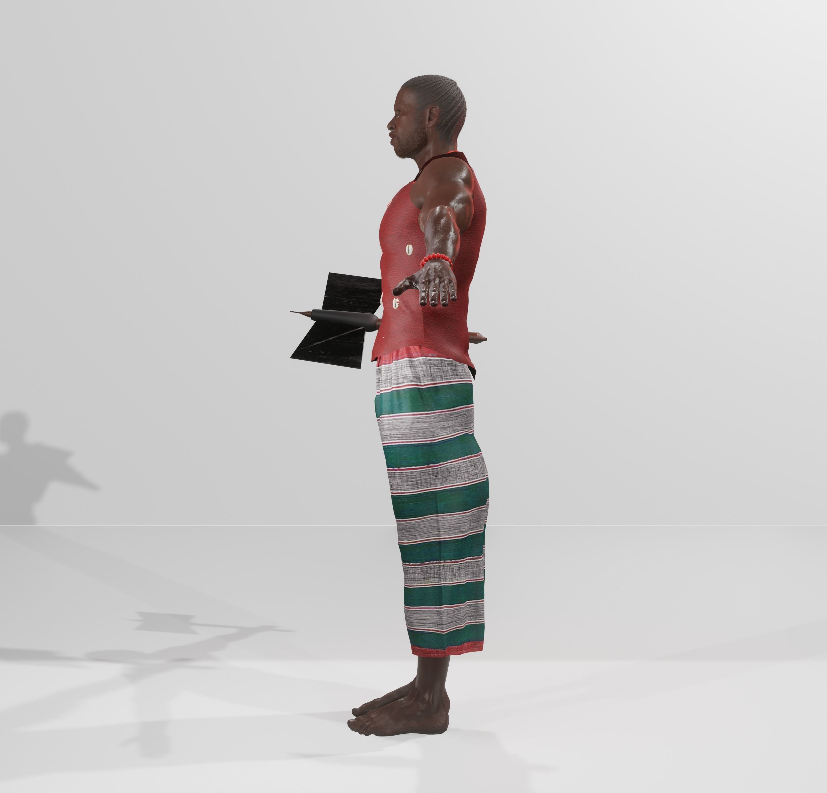 Sango - Yoruba God of Thunder Rigged High Poly 3D Character 3D model ...