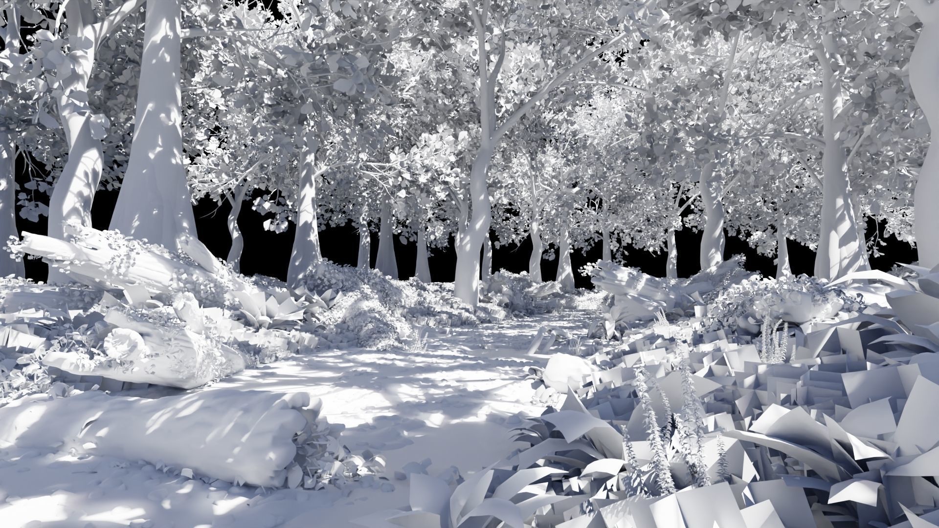 Forest Scene 3D model | CGTrader