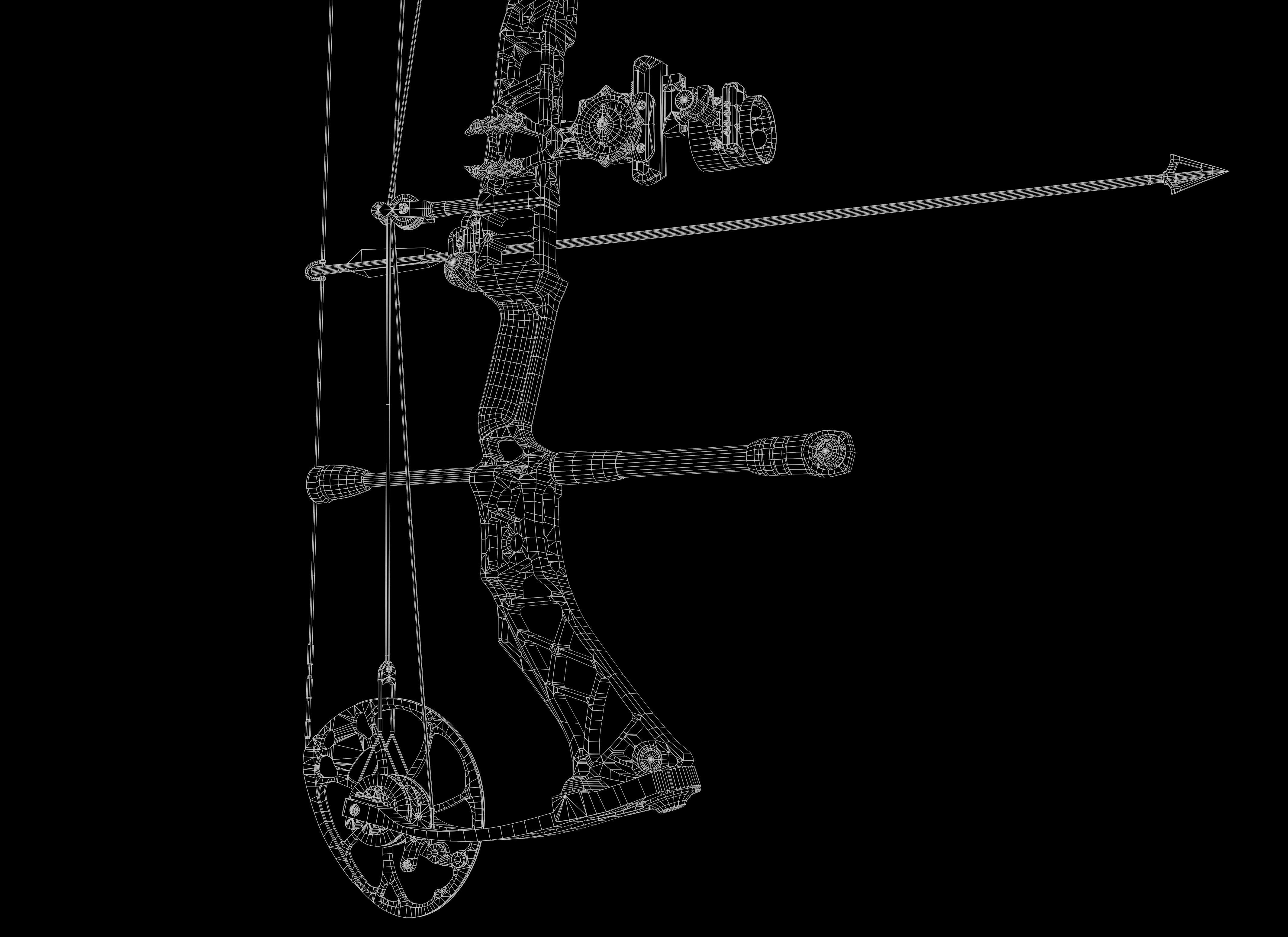 3D model Modern Compound Bow VR / AR / low-poly | CGTrader