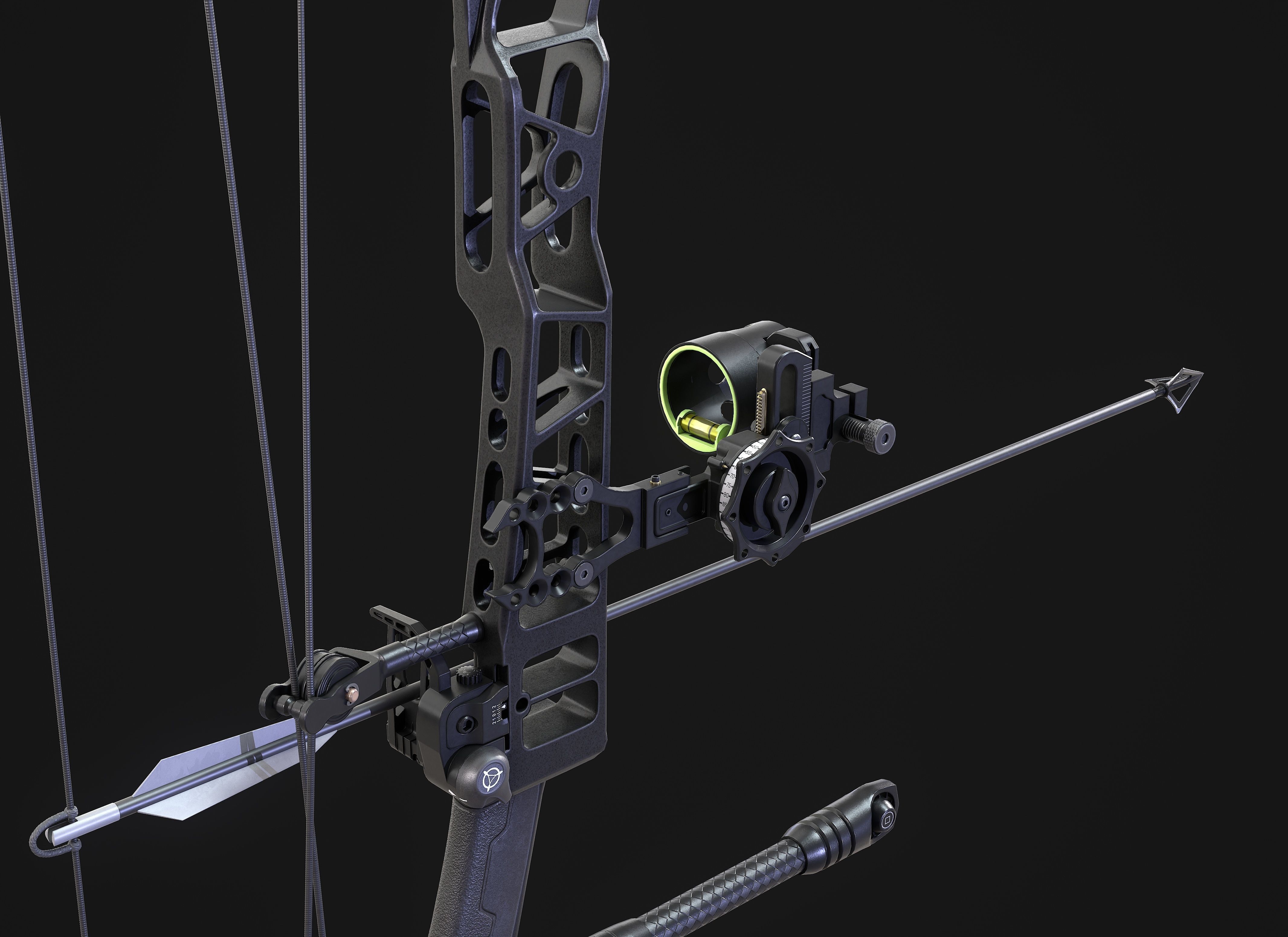 3D model Modern Compound Bow VR / AR / low-poly | CGTrader